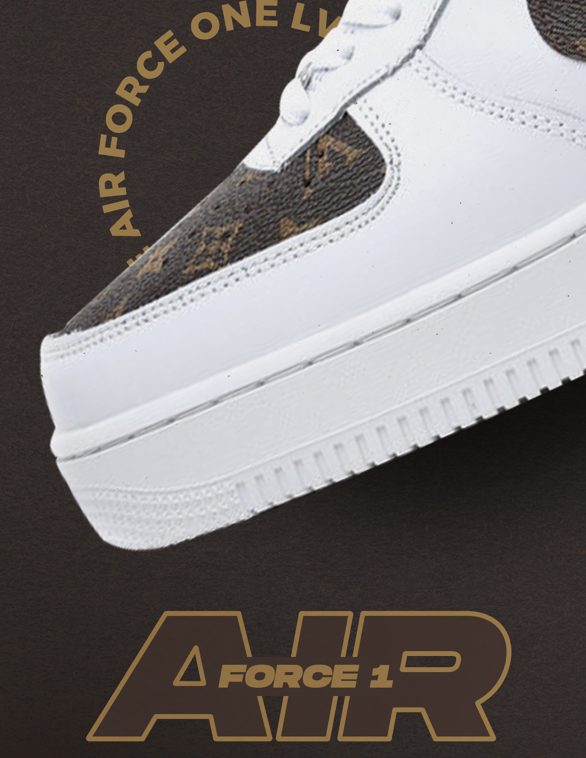 SMITHERZ - NIKE AF1 X LOUIS VUITTON Poster Design - JOHNSON SMITHERZ